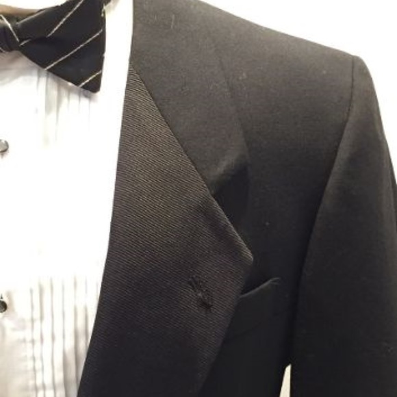 Adolfo | Suits & Blazers | Adolfo Luxury Black Grosgrainnotchedcolar ...